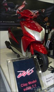 New 1:1 Honda Dio Clay Model on Display at the Auto Expo 2012