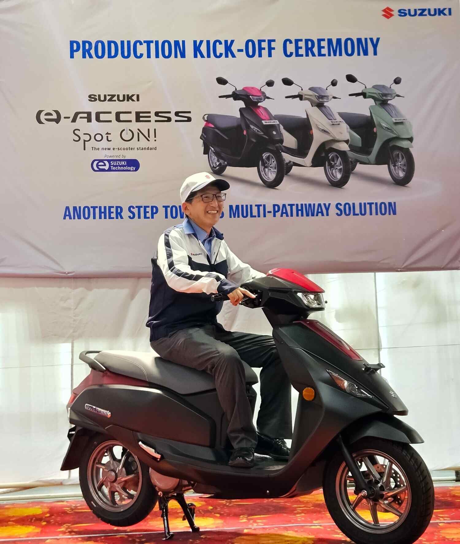 Suzuki e-Access Electric Scooter Production Starts - Official