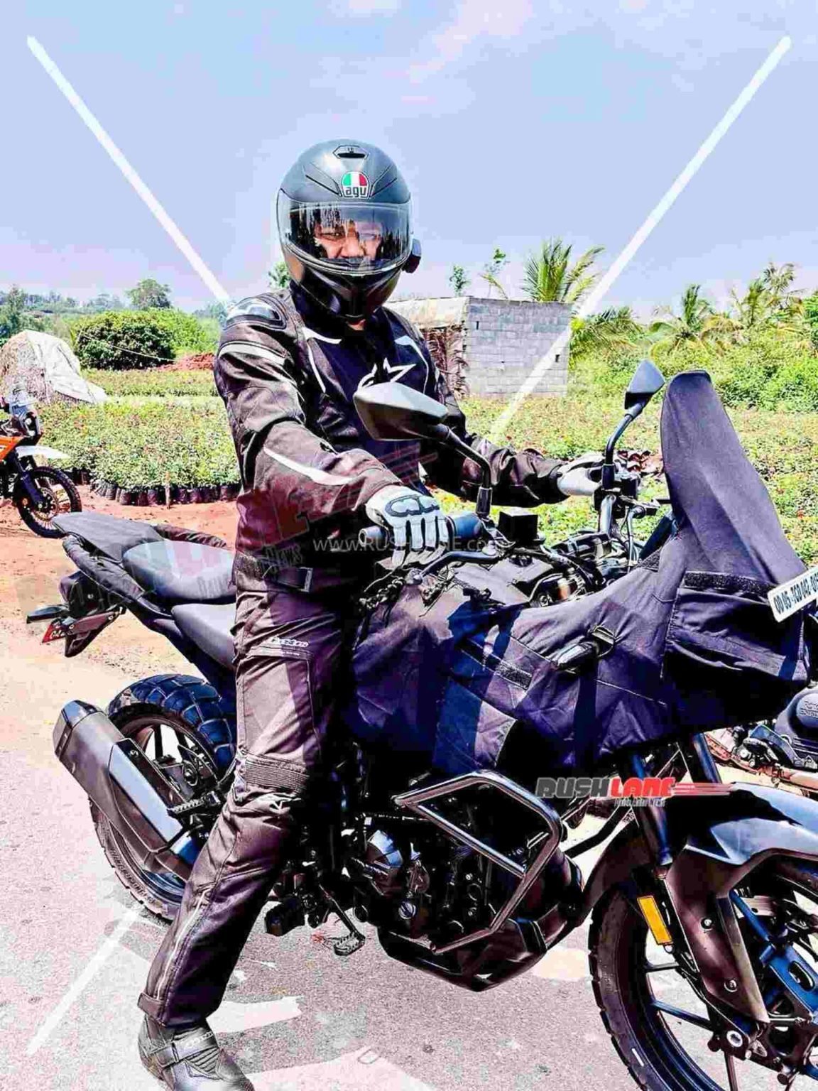 TVS MD Sudarshan Venu Spotted Riding RTX 300 ADV - Spy Pics