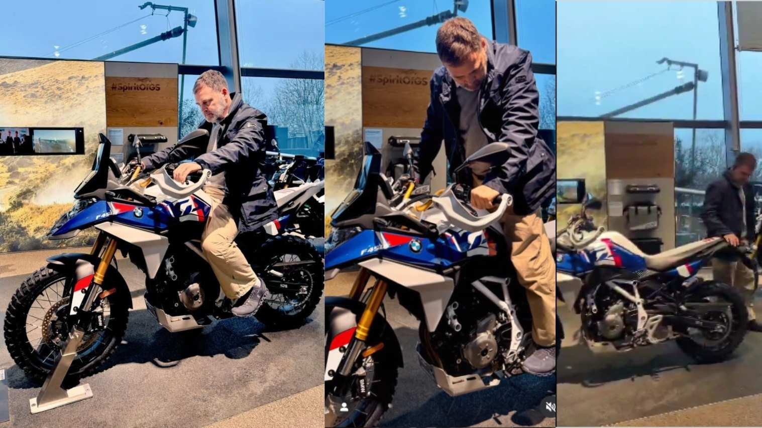 Rahul Gandhi Checks Out Upcoming BMW F 450 GS in Germany