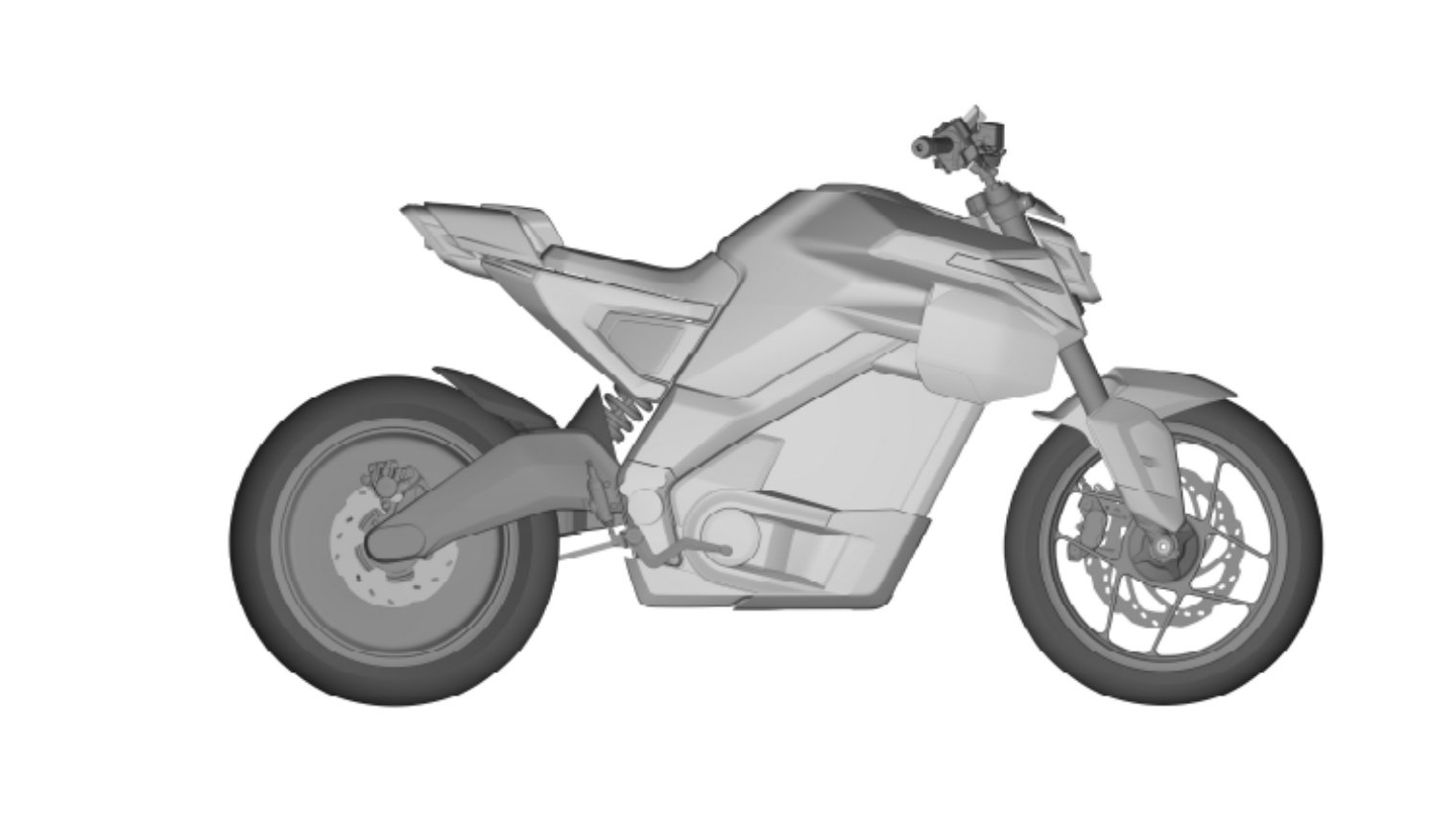 TVS eFX 3O Electric Motorcycle Design Patented in India