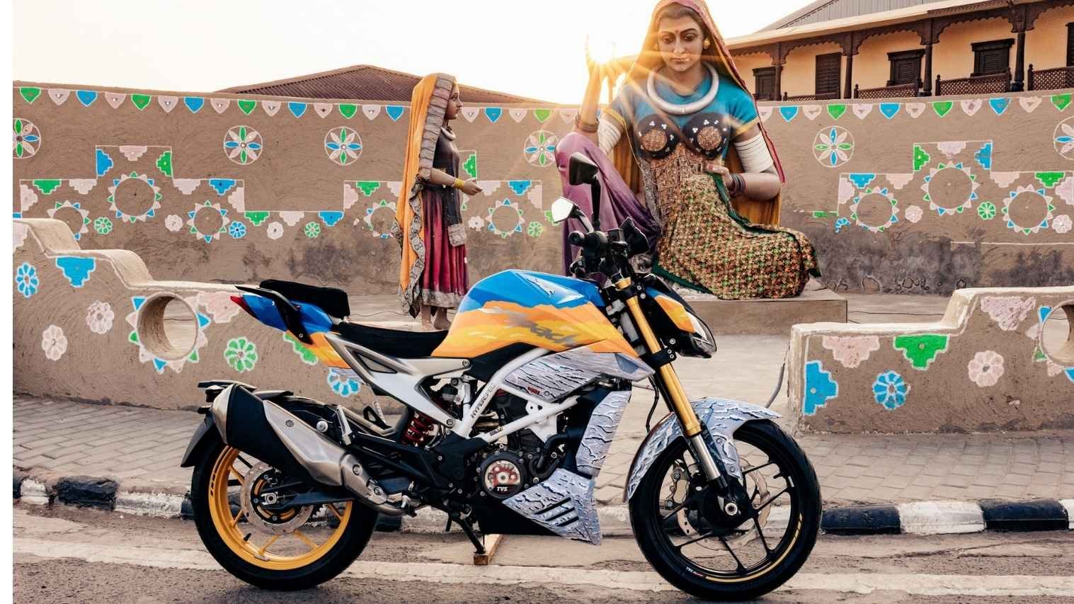 TVS Unveils Five Custom Motorcycles at 2026 Rann Utsav