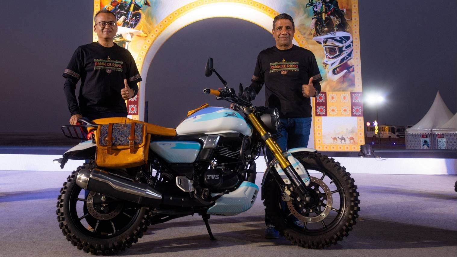 TVS Unveils Five Custom Motorcycles at 2026 Rann Utsav