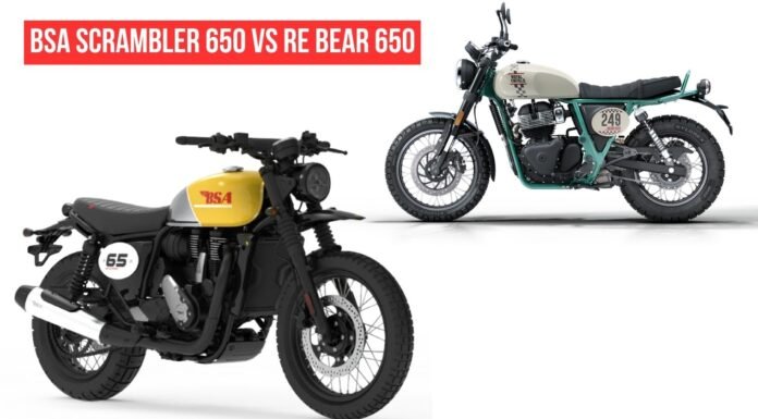 BSA Scrambler 650 vs Royal Enfield Bear 650: Price, Features and More